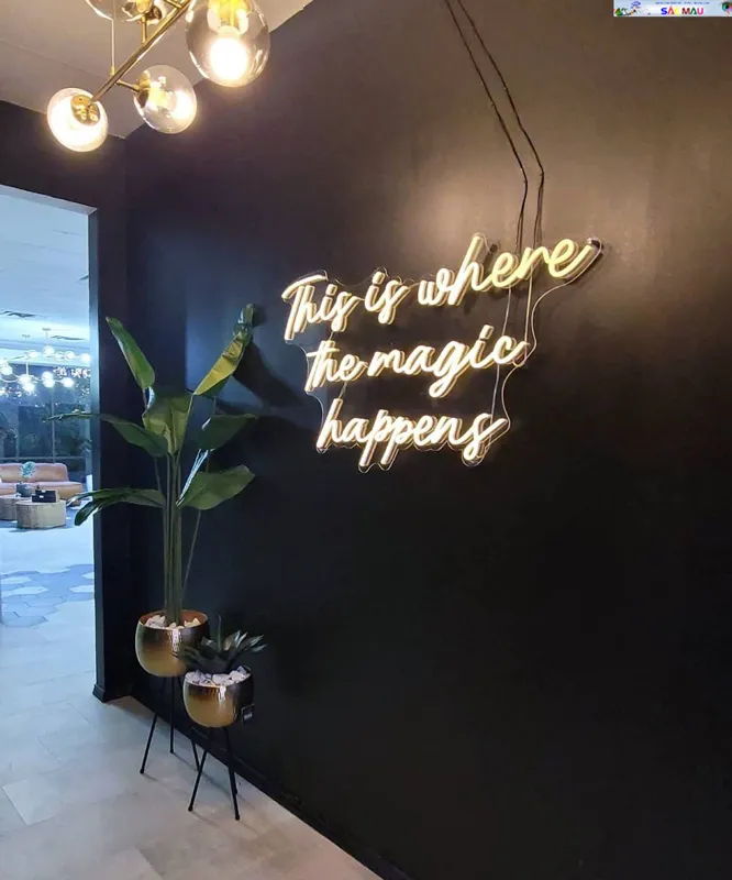 Làm biển quảng cáo NEON SIGN phù hợp với phong cách thiết kế không gian ...
